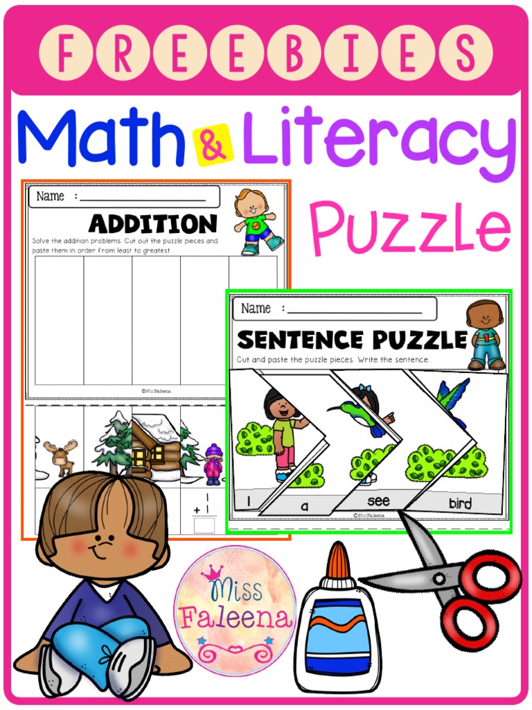 Free Math and Literacy Puzzles | PDF