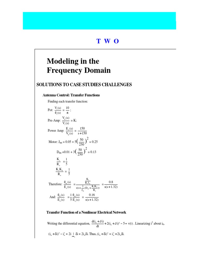 Automatic Control CH2 | PDF | Laplace Transform | Physical Quantities