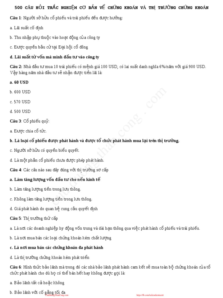 Cac-Thi-Truong-Va-Dinh-Che-Tai-Chinh - 500-Cau-Hoi-Trac-Nghiem-Chung-Khoan - (Cuuduongthancong ...