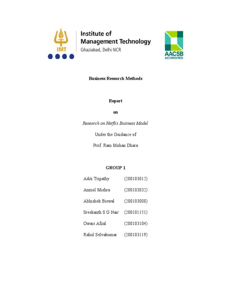 BRM Report Draft | PDF