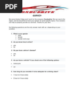 Driver Behaviour Questionnaire Overview | PDF | Traffic | Speed Limit