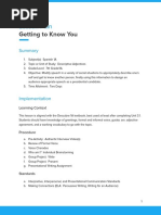 Sample Integrated Lesson Plan | PDF | Reading Comprehension | Communication