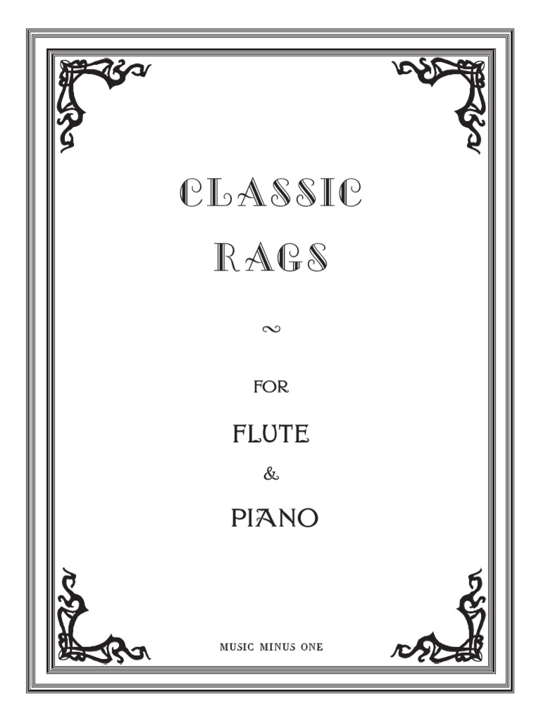 MMO - Classic Rags For Flute & Piano (C) | PDF | The Entertainer (Rag ...