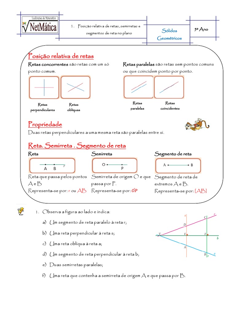Retas | Download grátis PDF | Linha (Geometria) | Triângulo