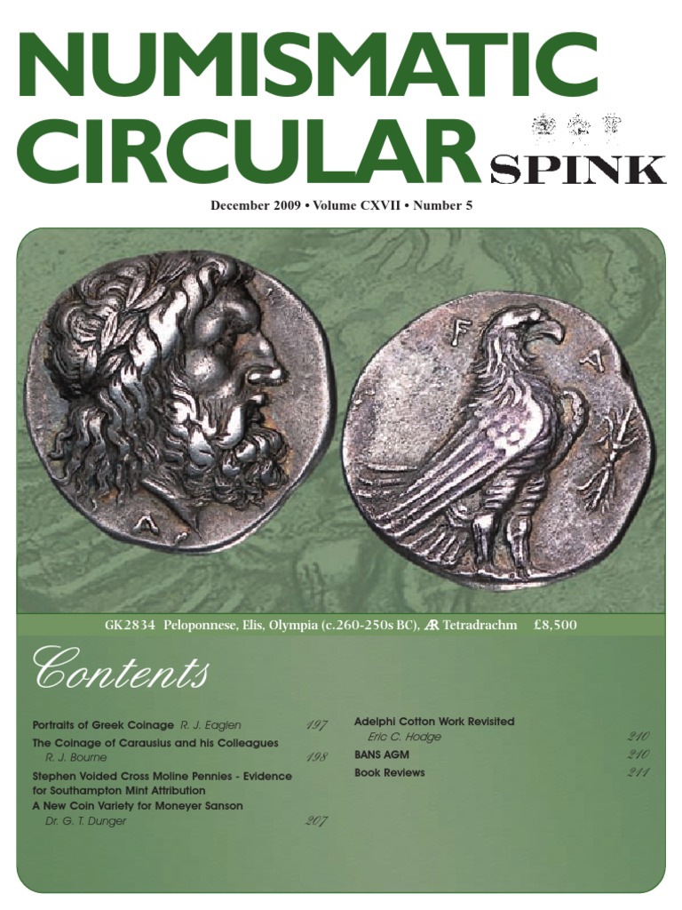 Contents NUMISMAT CIRCULAR - Spink | PDF | Coins | Numismatics