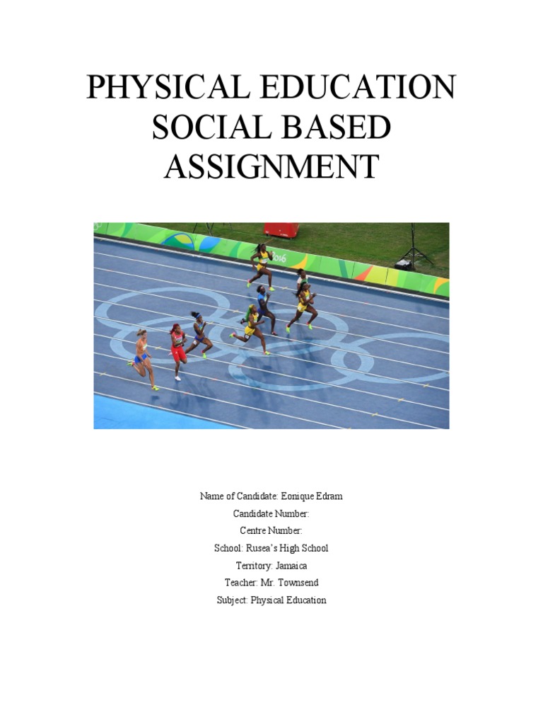 Physical Education SBA 2 | PDF | Track And Field | Running