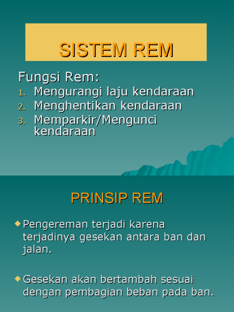 Sistem Rem | PDF