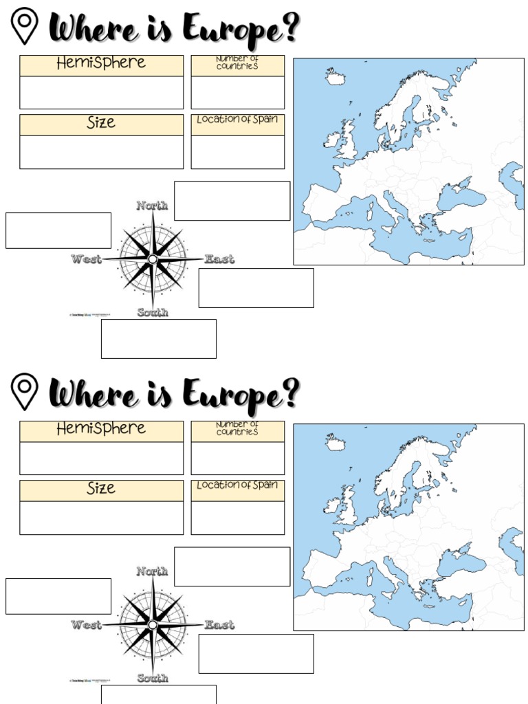 Fact File Where Is Europe | PDF