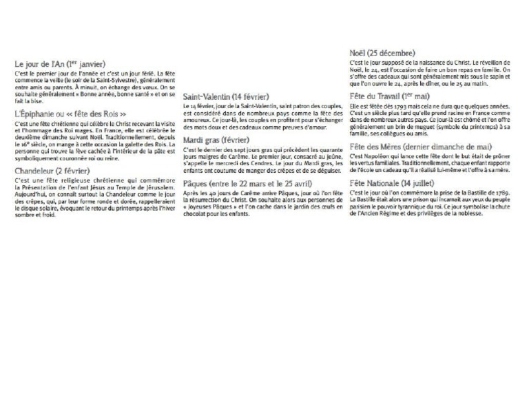 Les Fetes Francaises | PDF