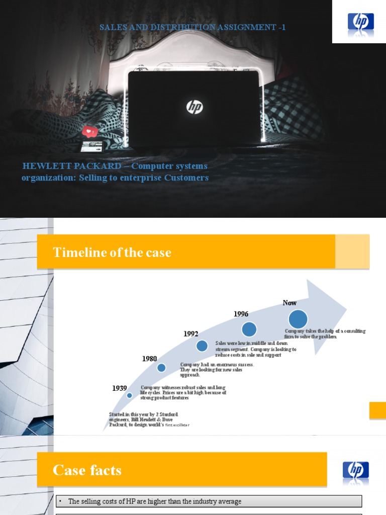 HEWLETT PACKARD Computer Systems Organization Selling To Enterprise ...