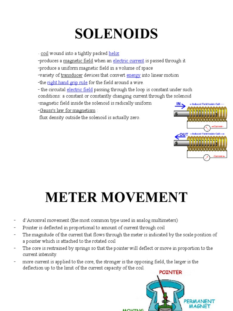 Understanding Solenoids and Their Rules | PDF