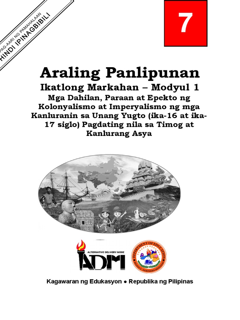 Araling Panlipunan: Ikatlong Markahan - Modyul 1 | PDF