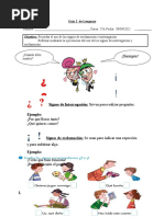 2° - Lenguaje - Signos de Interogación y Exclamación | PDF