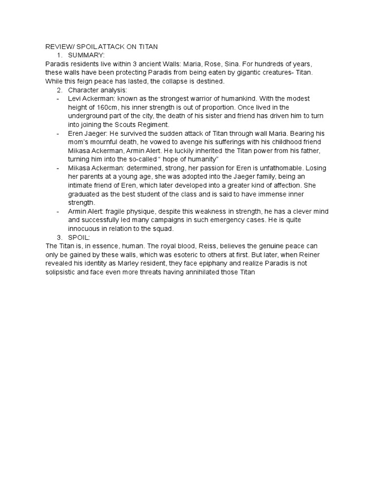 Review AOT | PDF | Law | General Fiction