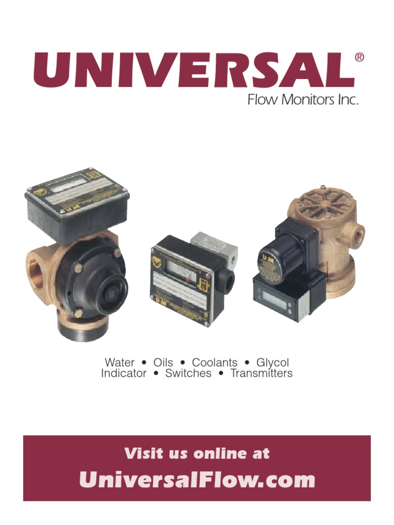 Universal: Flow Monitors Inc | PDF | Coolant | Flow Measurement