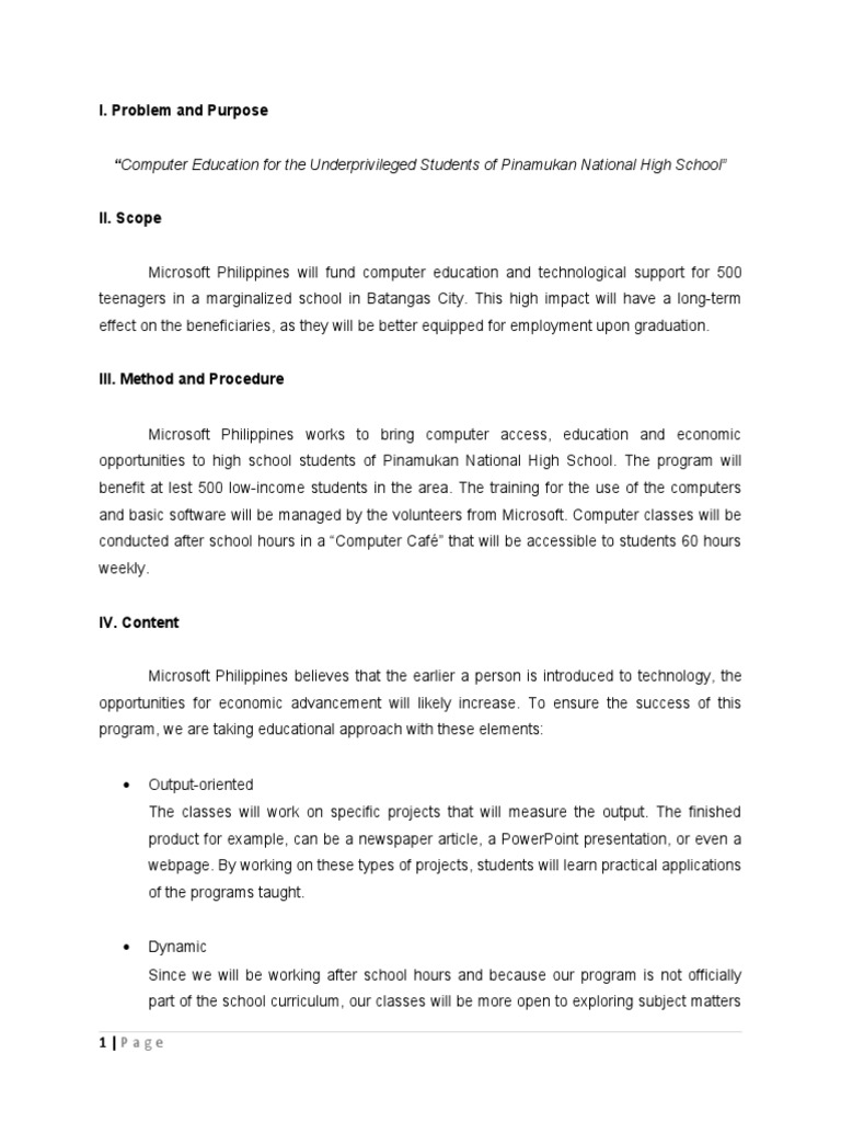 Microsoft Philippines' Computer Education Program for Underprivileged ...