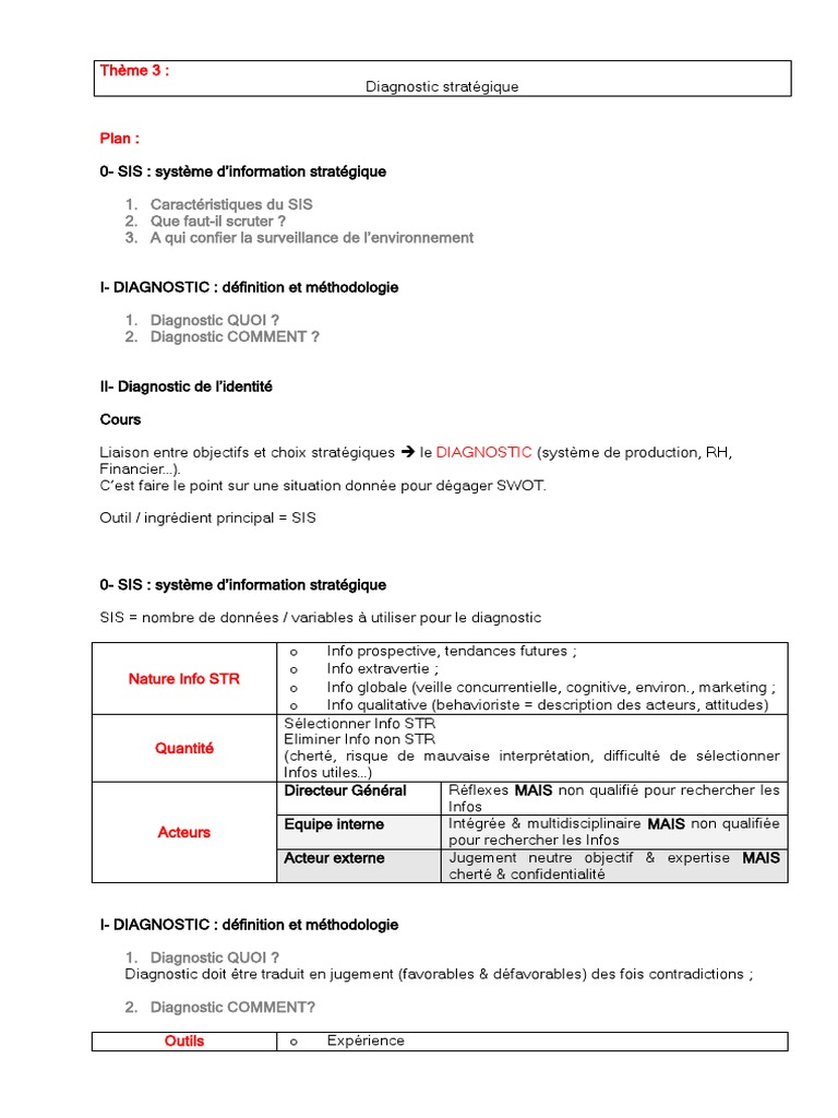 Chapitre 3 STR DIAGNOSTIC | PDF