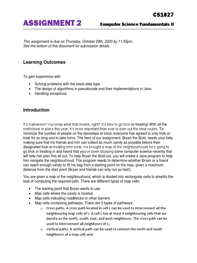 Assignment2 Instructions | Download Free PDF | Class (Computer Programming) | Method (Computer ...