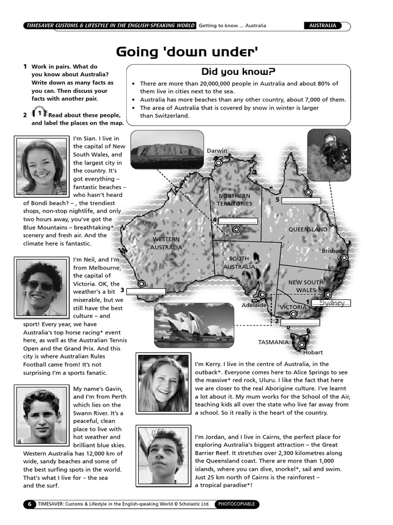 Going 'Down Under': Did You Know? | PDF | Australia | Queensland