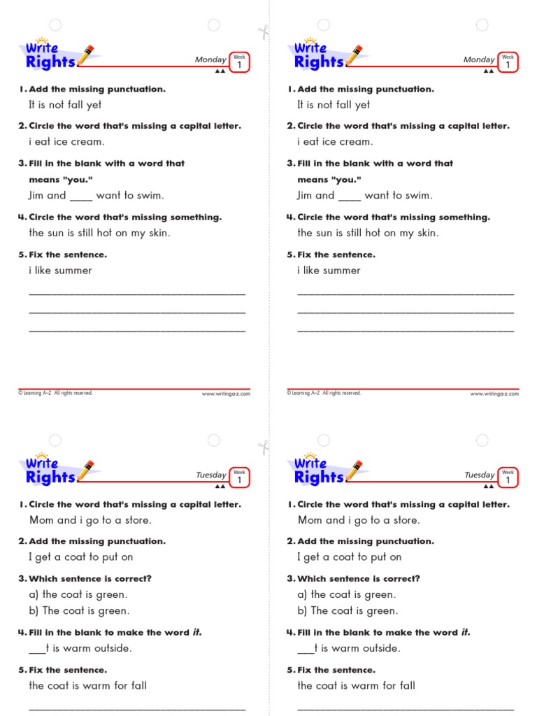 Sample Daily Grammar Practice | PDF | Linguistics