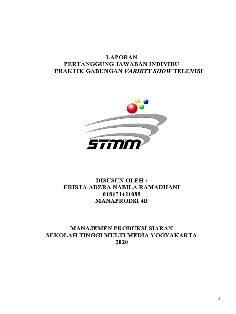 Laporan Praktik Produksi Variety Show | PDF