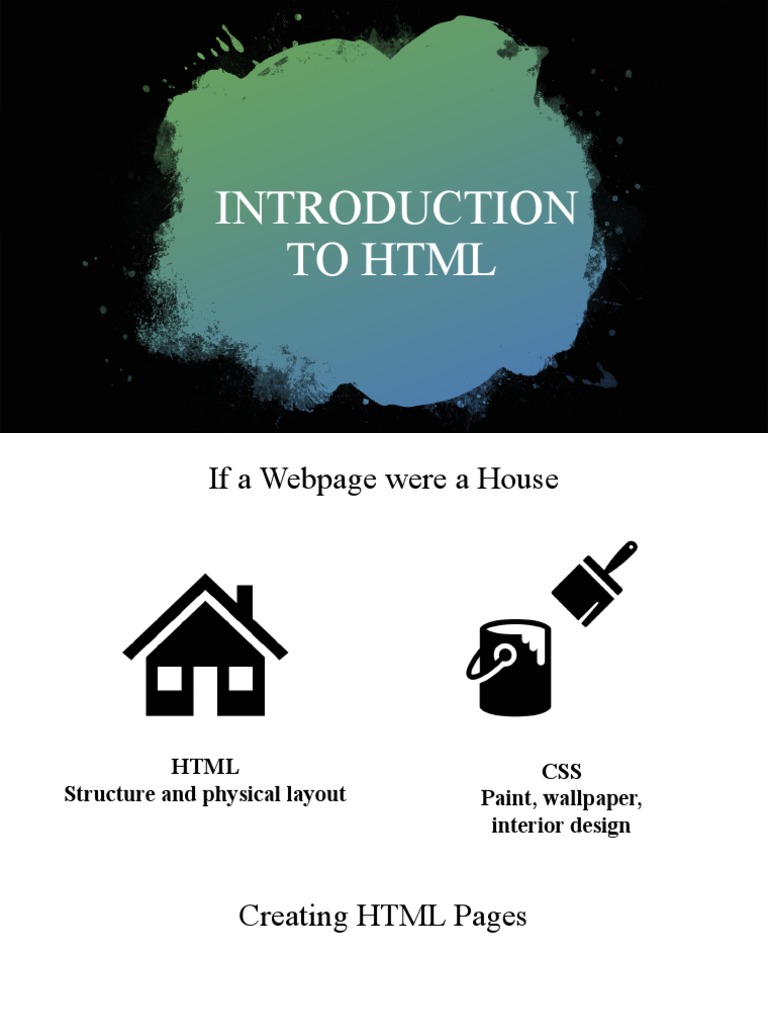 Introduction To HTML | PDF