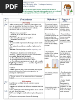 Grade 5 Candle Burning Investigation | PDF | Wellness | Science ...