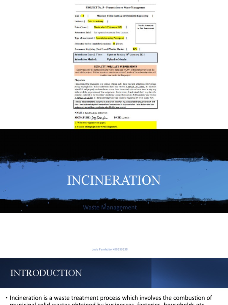Waste Man. Presentation | PDF | Incineration | Boiler
