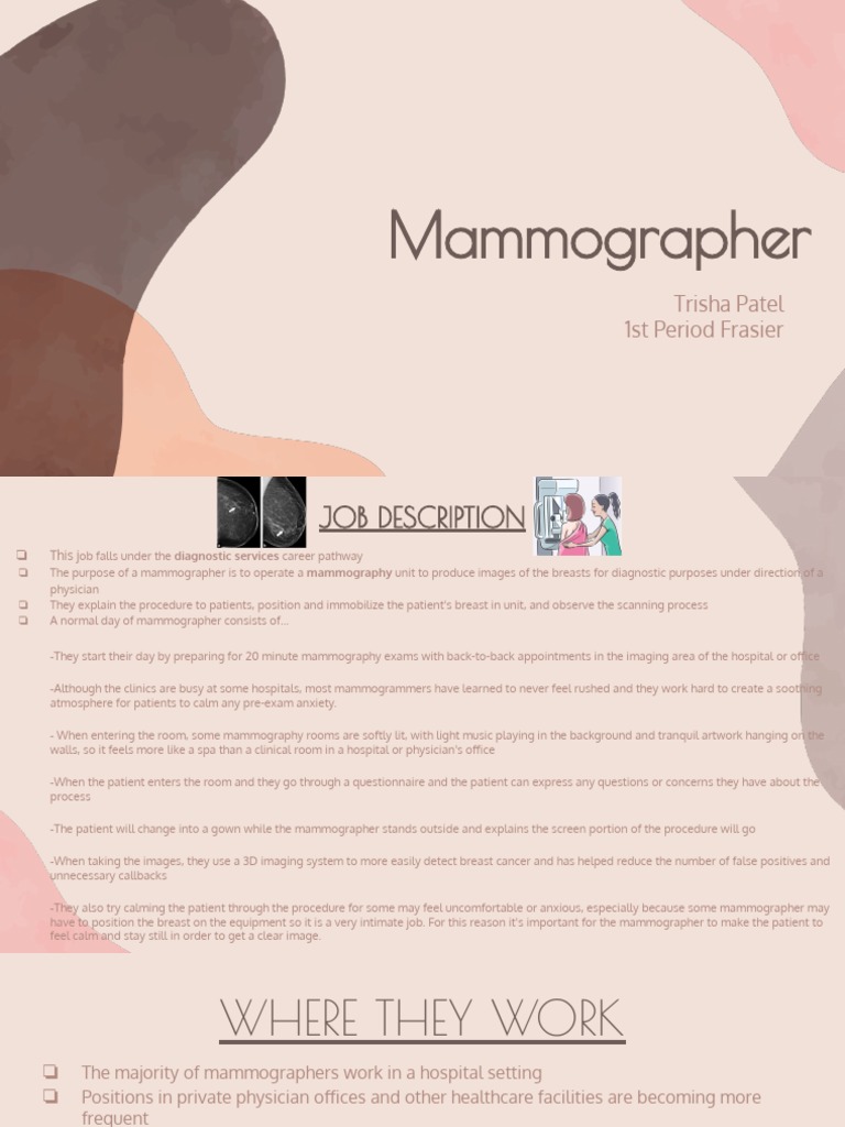 Mammographer Job Description | PDF | Mammography | Radiology