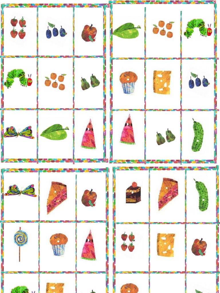 The Very Hungry Caterpillar Vocabulary | PDF