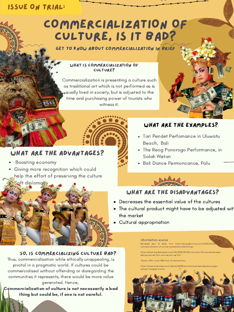 Commercialization of Culture: Pros and Cons | PDF | Economies | Culture ...