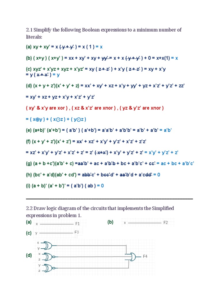 Logic Sheet 2 Answers | PDF | Theory Of Computation | Abstract Algebra
