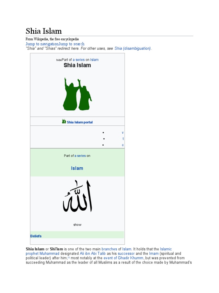 Shia Islam | PDF | Shia Islam | Ali
