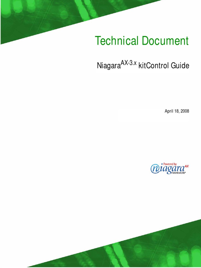 Niagara Ax Kitcontrol Guide Pdf Trademark Microsoft Windows