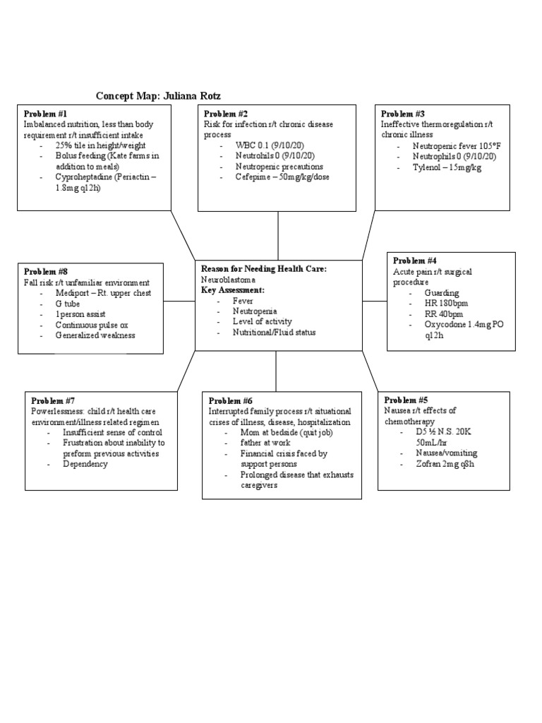 Concept Map | PDF | Nausea | Patient
