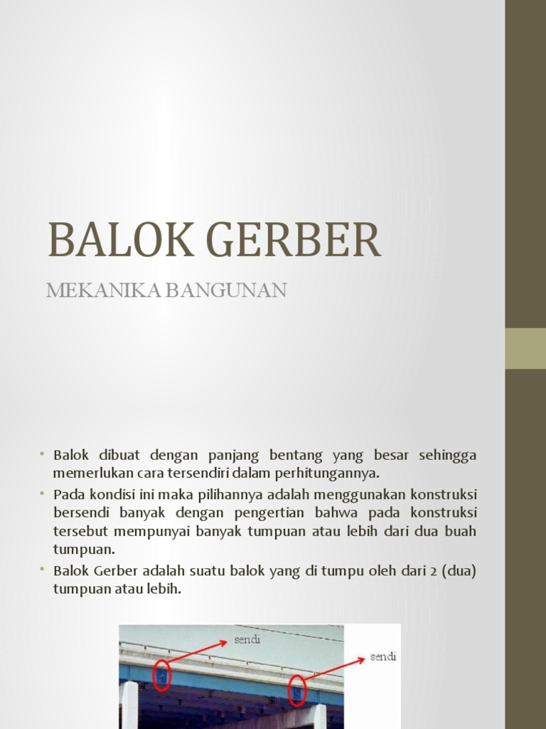 Balok Gerber | PDF