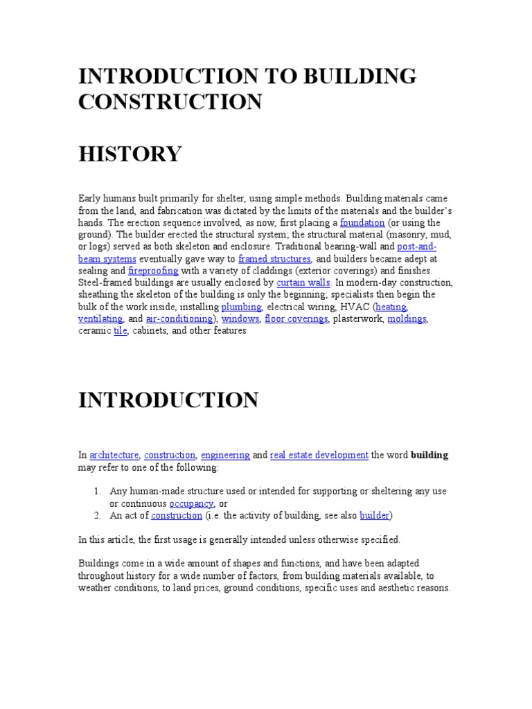 Building Construction | PDF | Deep Foundation | Foundation (Engineering)