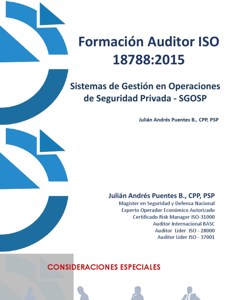 1 Fundamentos ISO 18788 | PDF | Planificación | Auditoría