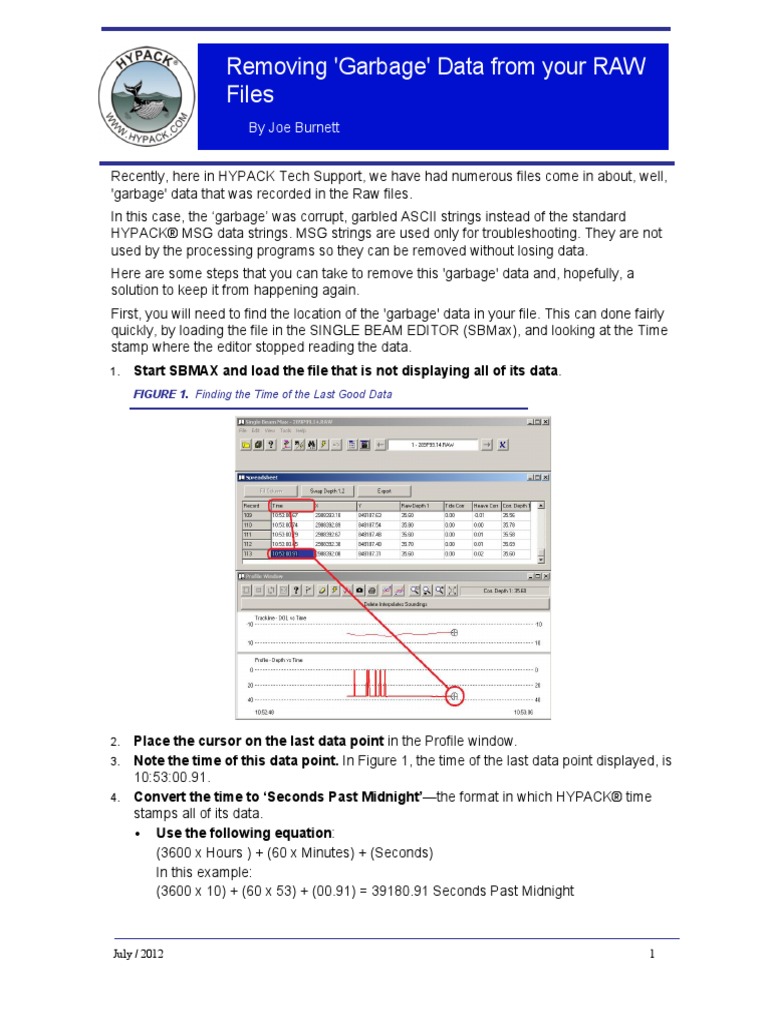 Removing Garbage Data From Your Raw Files | PDF | Raw Image Format | Computer Data