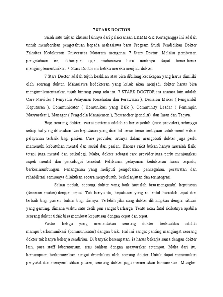 7 Stars Doctor | PDF