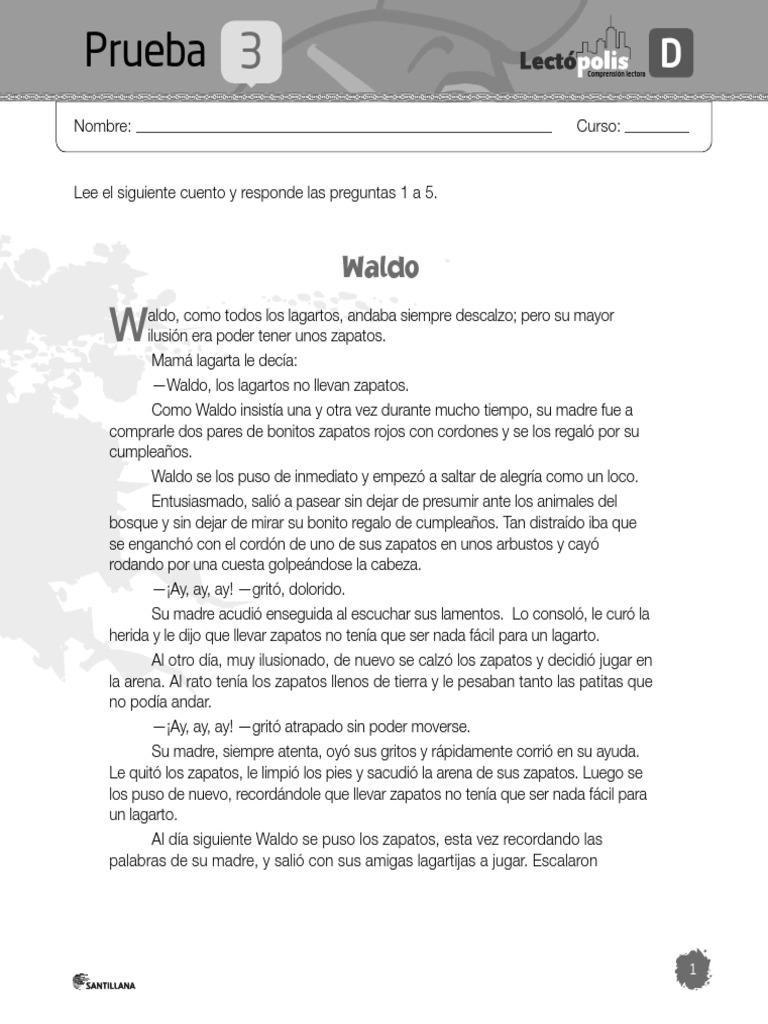 Lectopolis D Prueba 3 | PDF | Loki | Naturaleza