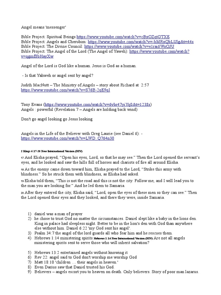 Angel Notes 2020 | PDF | Angel | Religious Belief And Doctrine