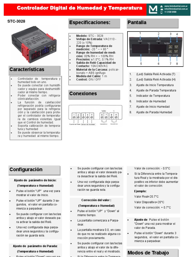 Controlador de Temperatura STC 3028 | PDF | Energía y recursos | Science