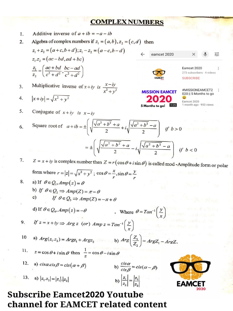 Seniorformula (EAMCET) | PDF