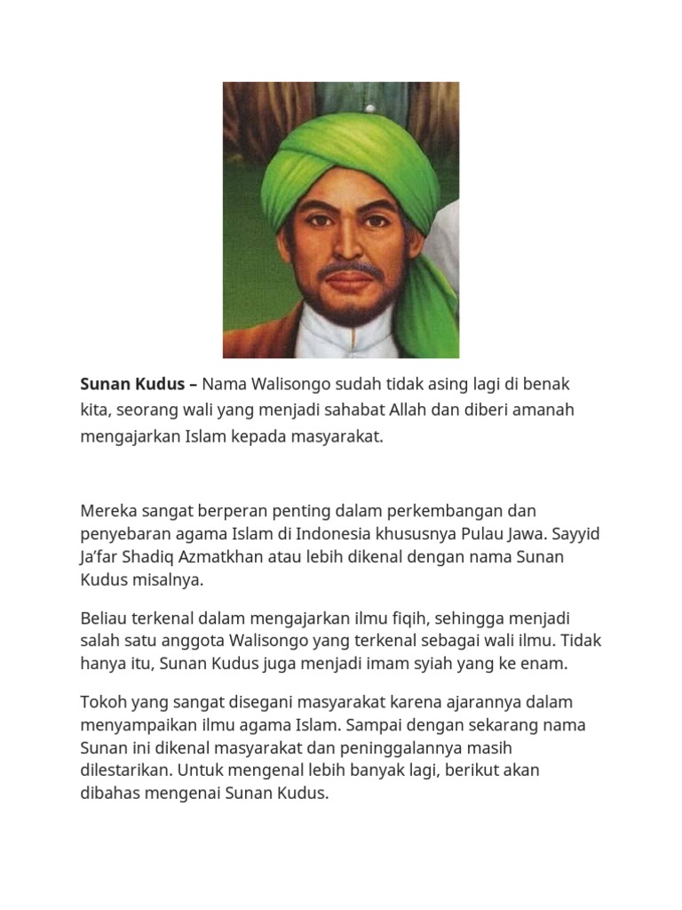 Sunan Kudus | PDF