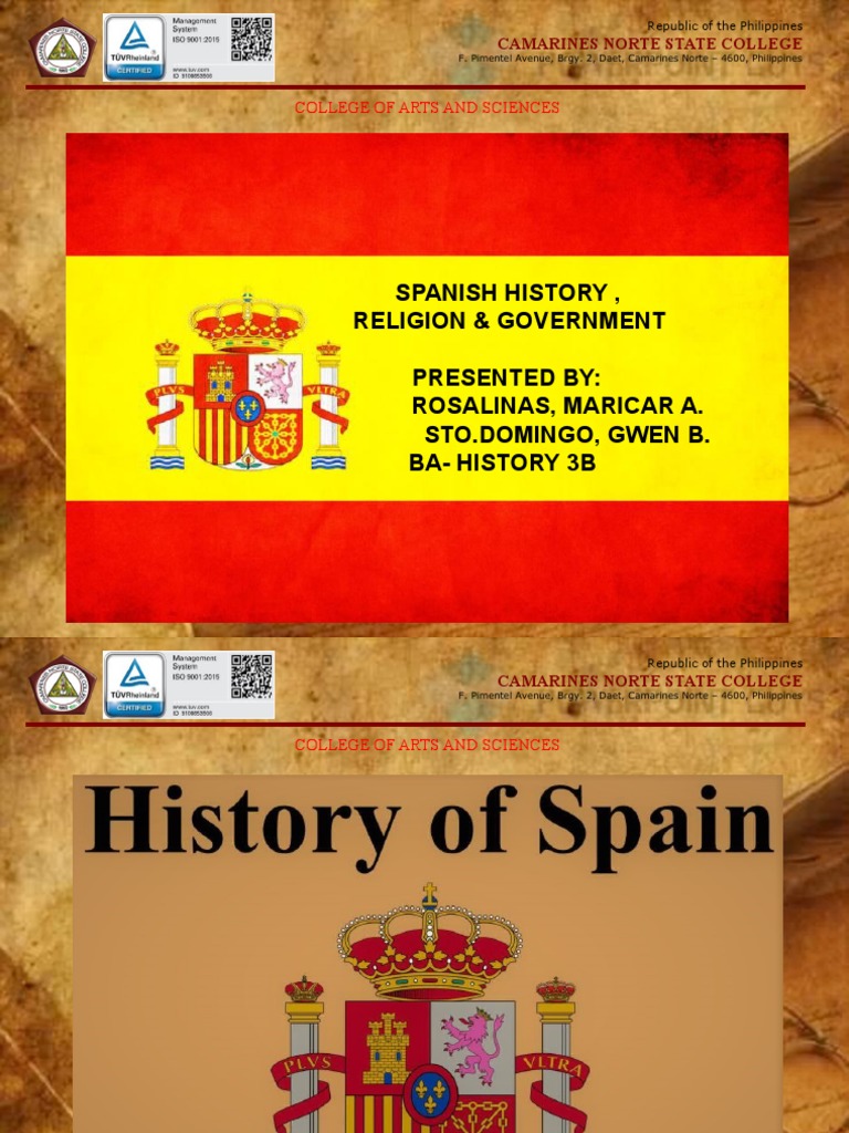 Spanish History, Religion and Government | PDF | Iberian Peninsula | Spain