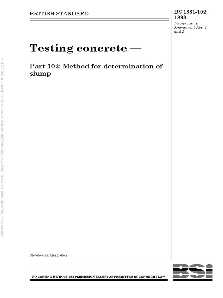 BS - Slump | PDF | Concrete | Civil Engineering