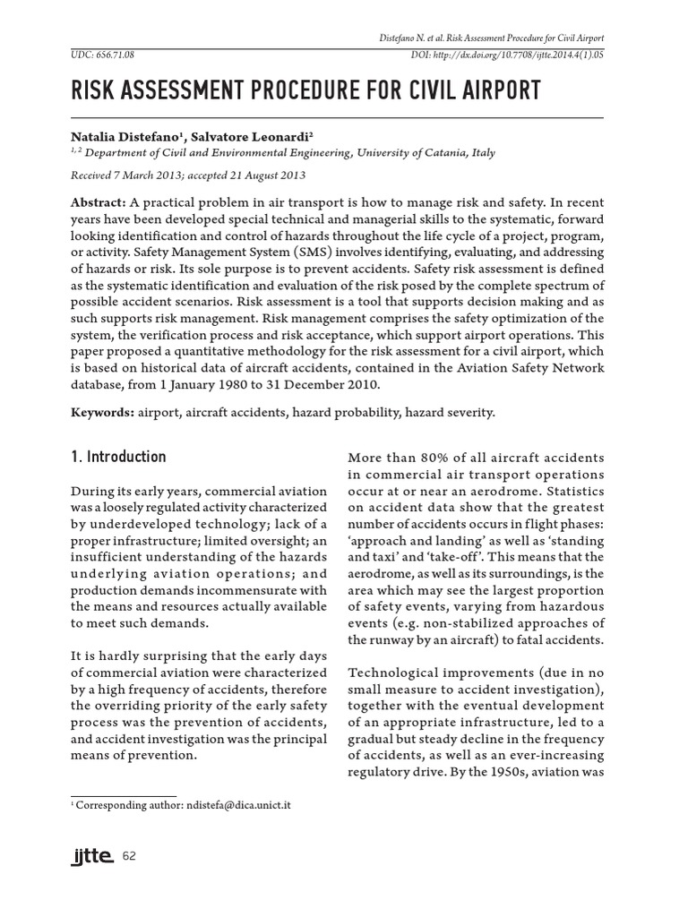 Civil Airport Risk Assessment Guide | PDF | Risk Assessment | Risk