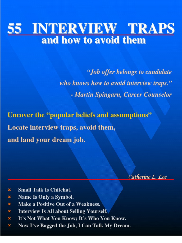 55 Interview Traps | PDF | Question | Employment