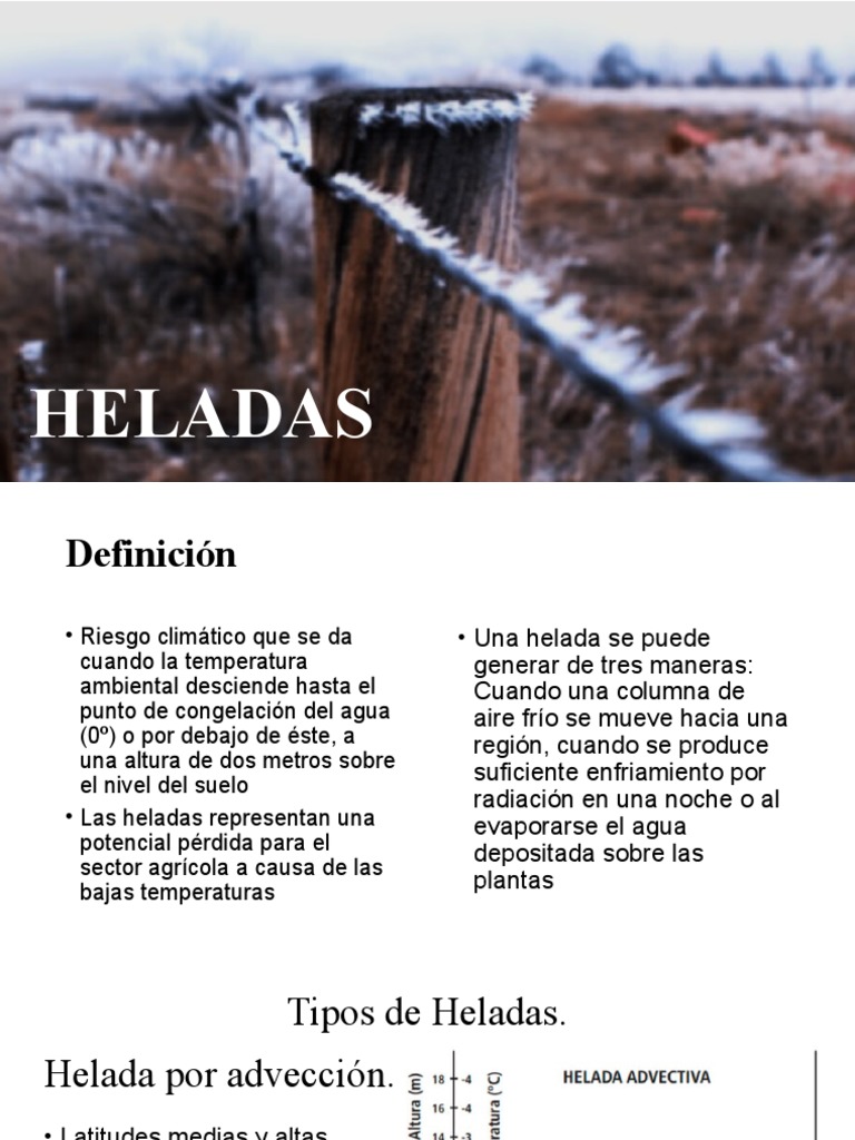 Impacto de Heladas en Agricultura | PDF | Geografía Física | Ciencias ...